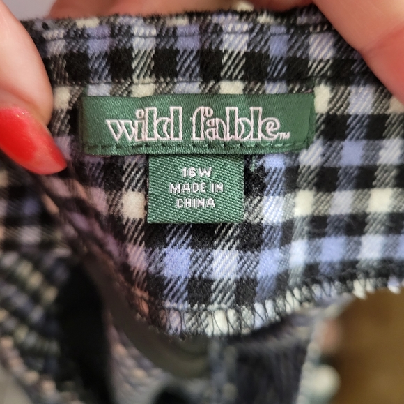 wild fable | Skirts | Wild Fable Target Blues And White Plaid Skirt ...